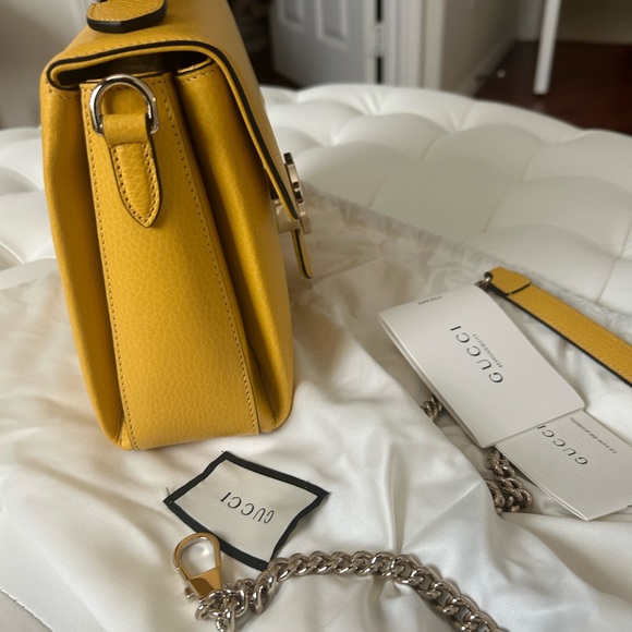 Gucci | Bags | Authentic Gucci Yellow Handbag | Poshmark